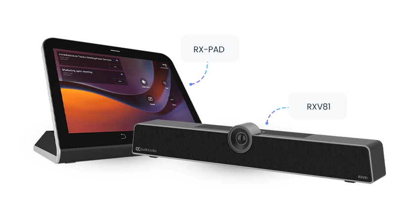 AudioCodes' Microsoft Teams Rooms (MTR) solutions for meeting rooms