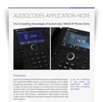 AudioCodes Application Note: The Compelling Advantages of AudioCodes ...